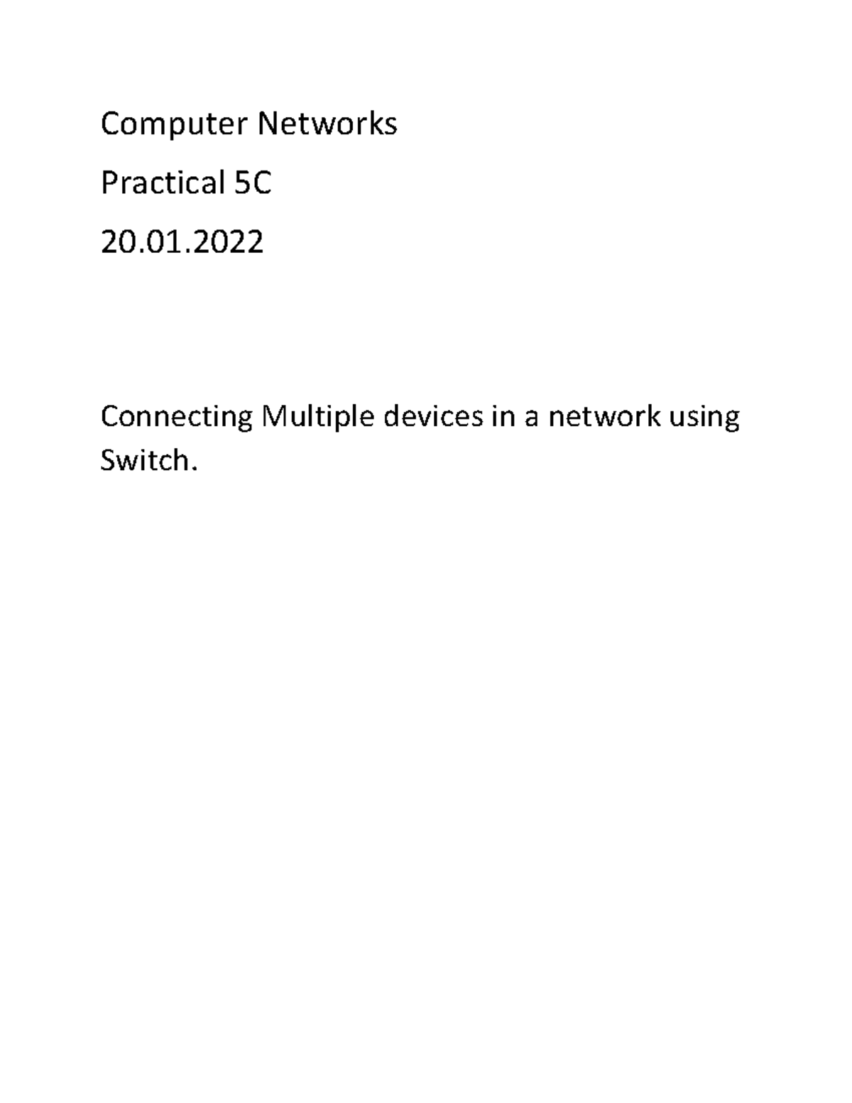Practical 5c Cn Computer Network Computer Computer Networks Practical 5c 20 Connecting