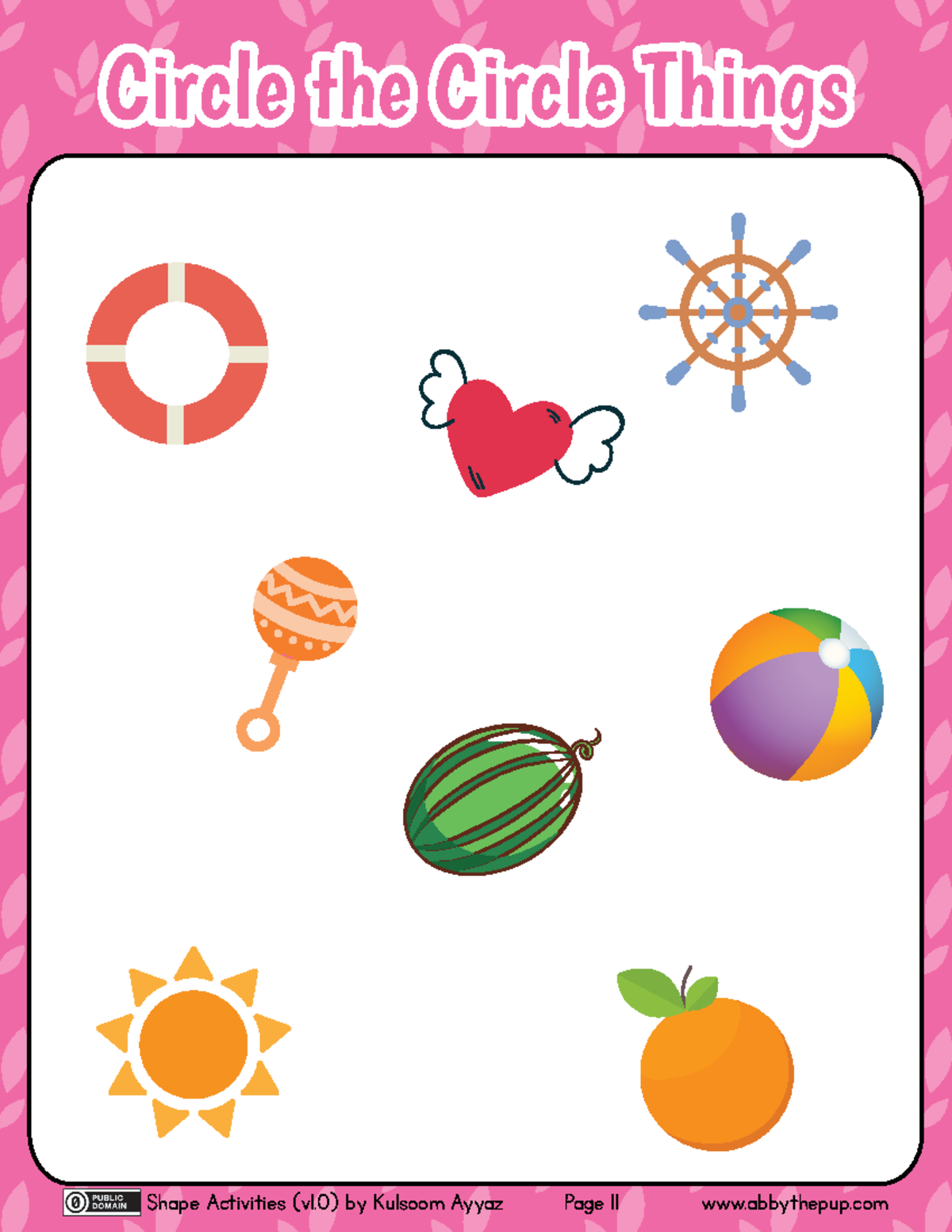 Shape Activities - possible - Circle the Circle ThingsCircle the Circle ...