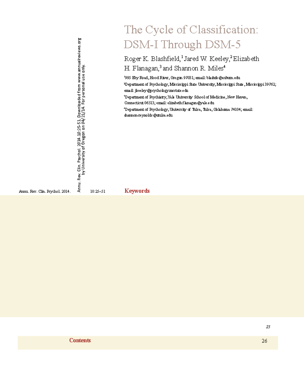 Dsm5 notes 2021 - The Cycle of Classification: DSM-I Through DSM- Roger ...