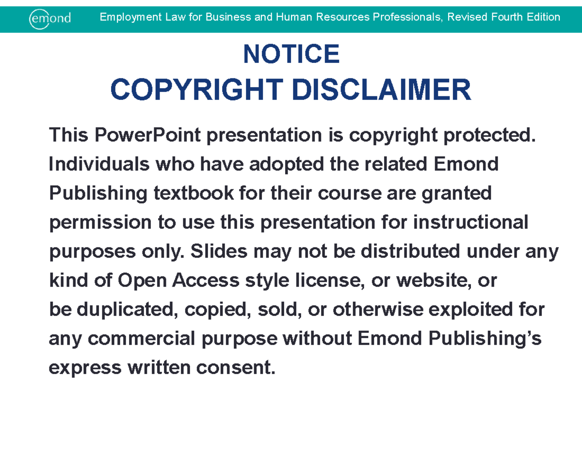 Week 1 Lecture Notes This Powerpoint Presentation Is Copyright Protected Individuals Who Have