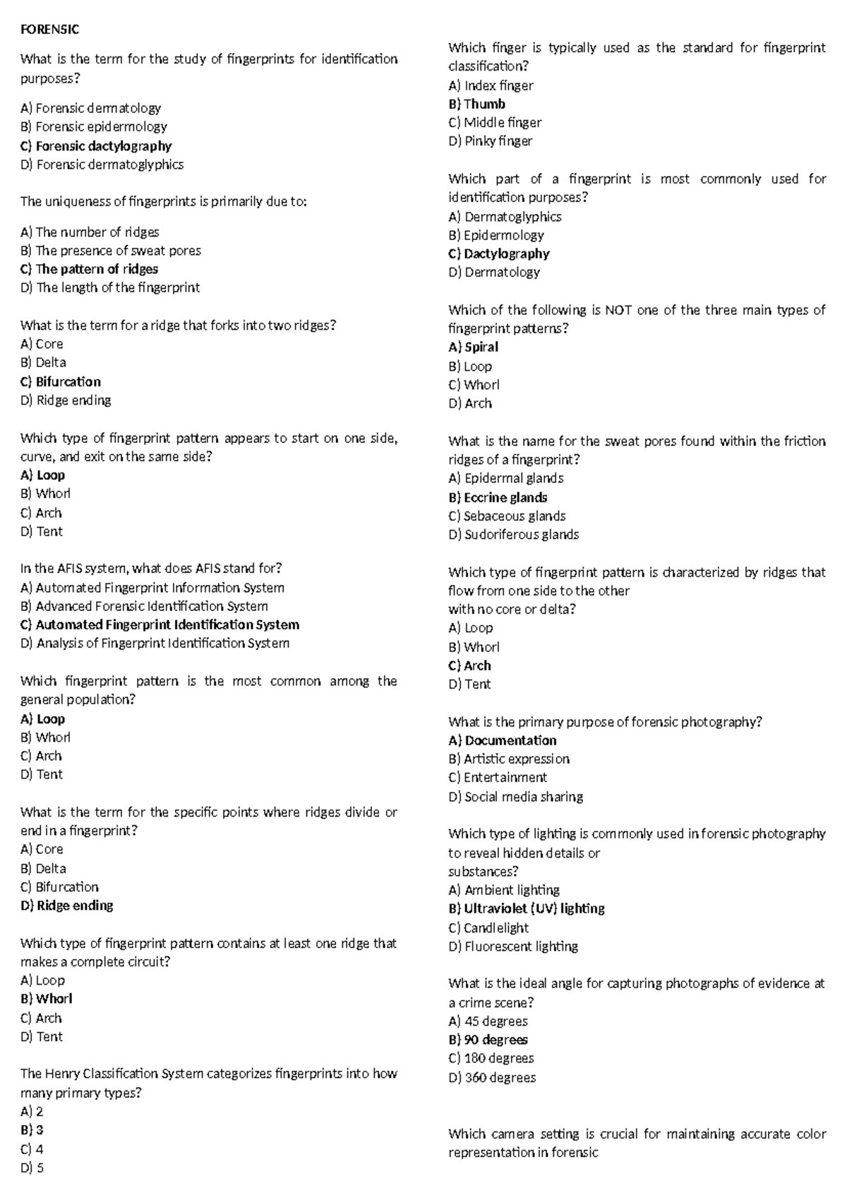Forensic - What is the term for the practice of including a scale or ...