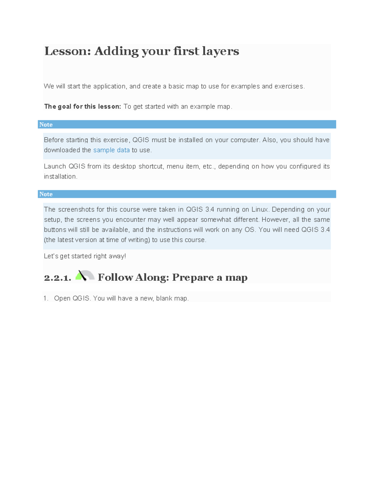 Lab 2 - Working with Layers - Lesson: Adding y We will start the ...