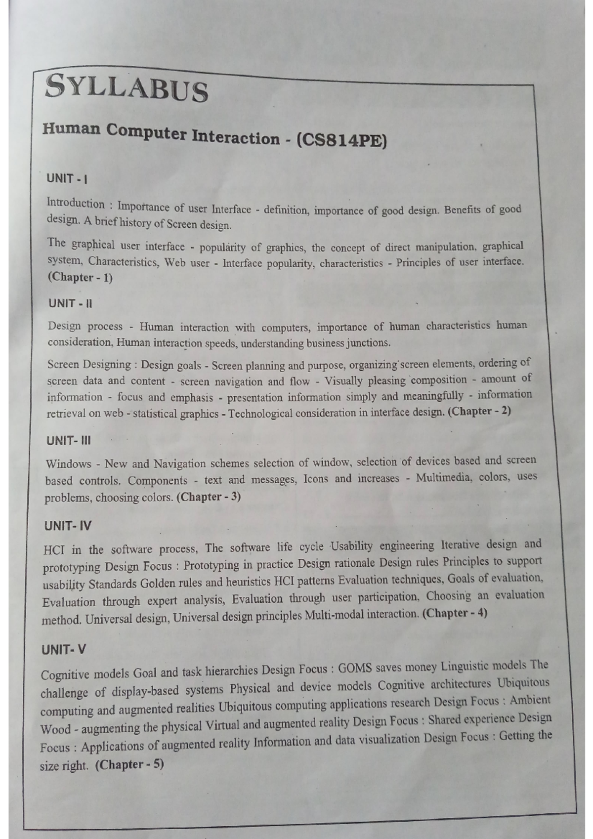 HCI Decode 4-2 sem - .... - Human Computer Interaction - Studocu