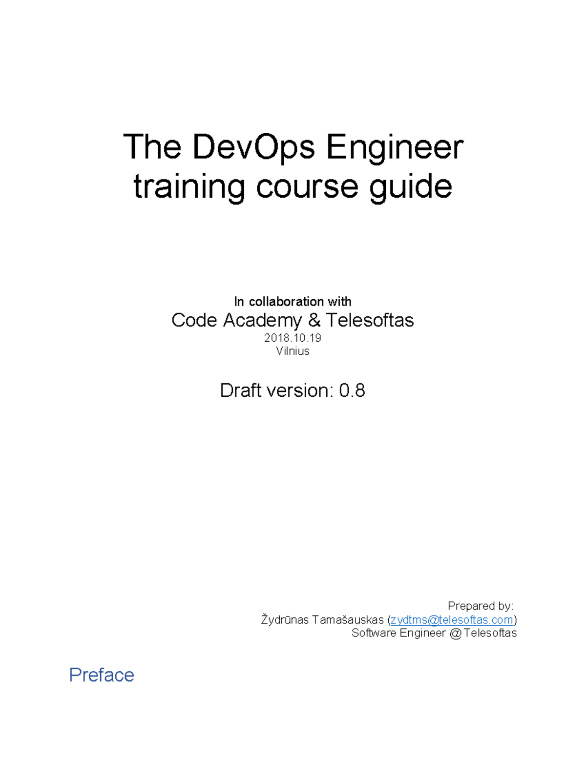 Dev Ops curriculum - The DevOps Engineer training course guide In ...