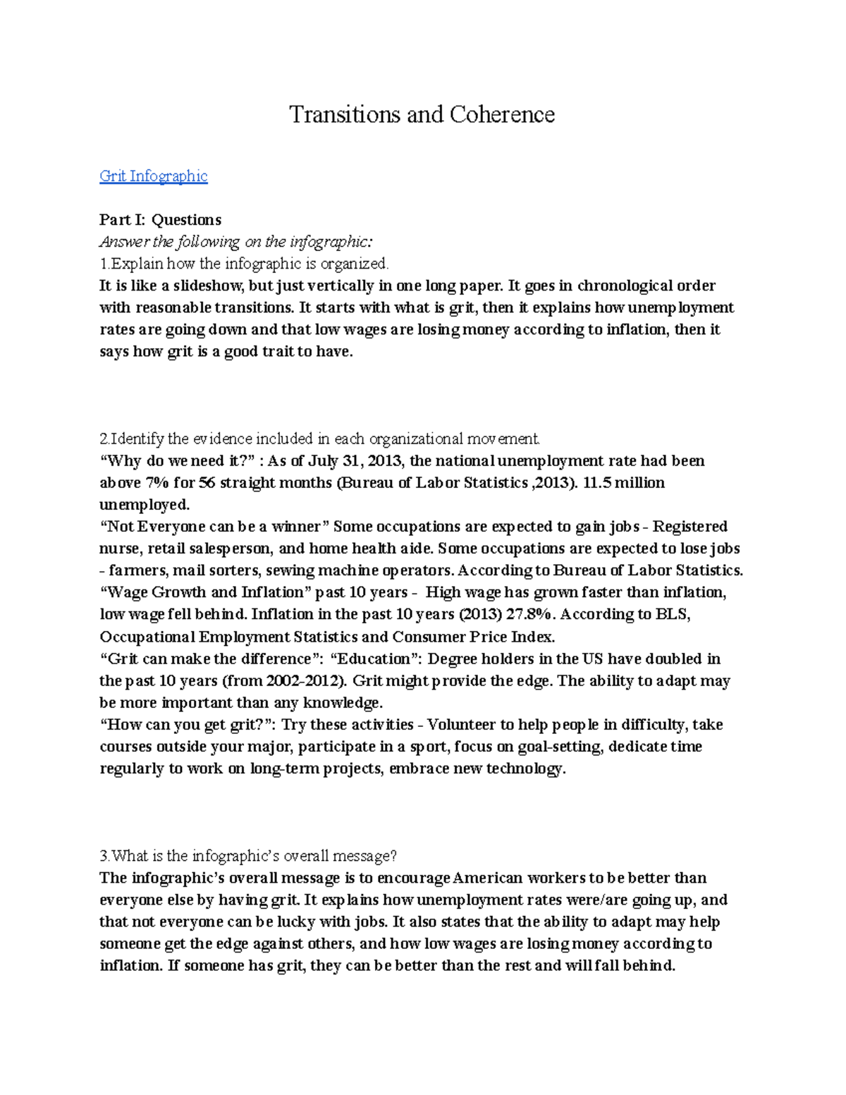 Transitions and Coherence Work - Transitions and Coherence Grit ...