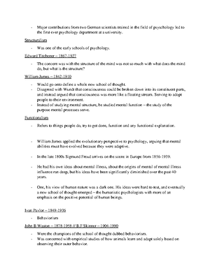 General Psychology Notes 1 Chapter 2 - GENERAL PSYCHOLOGY Chapter 2 ...