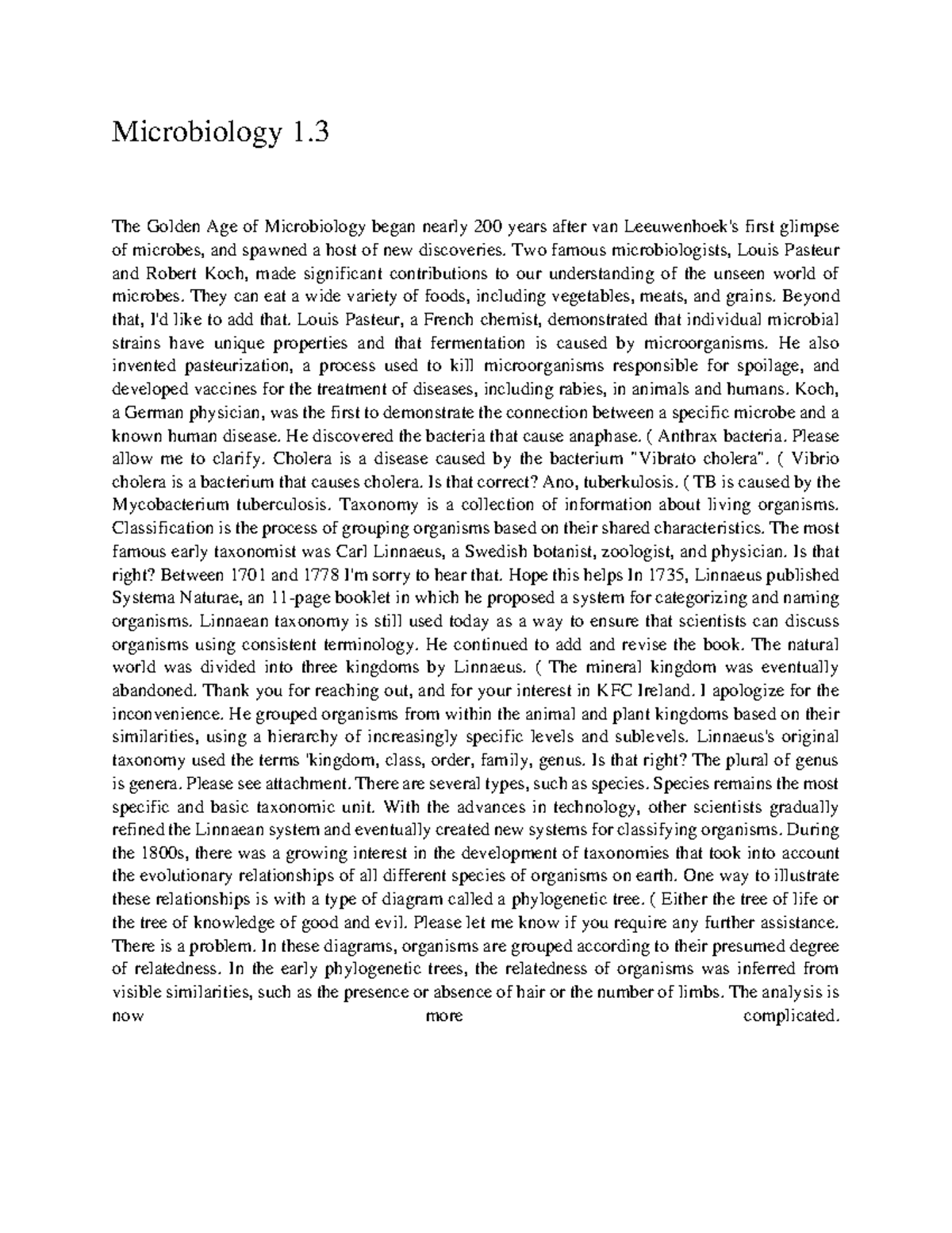 Microbiology 1.3 - Microbiology 1. The Golden Age of Microbiology began ...