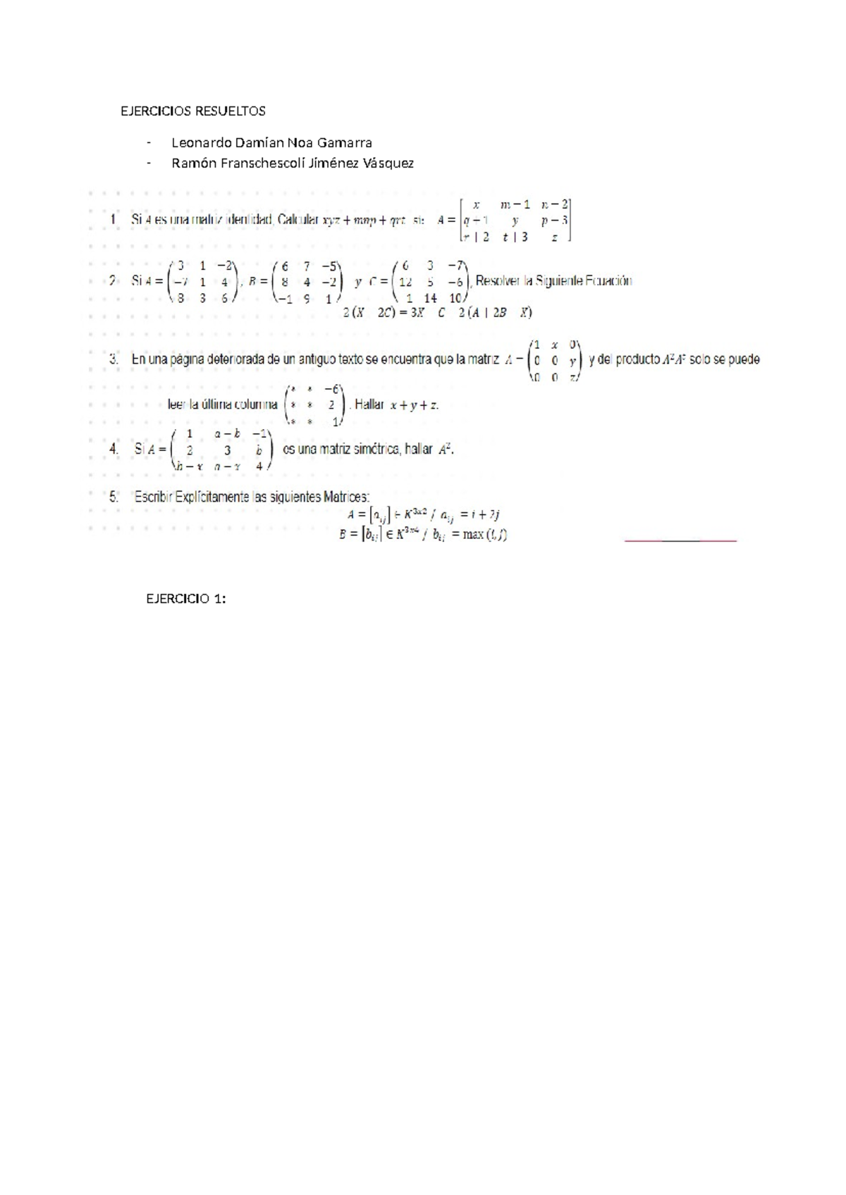 Ejercicios Resueltos - hola - Introd. A La Matemática. Para Ingeniería - EJERCICIOS RESUELTOS ...
