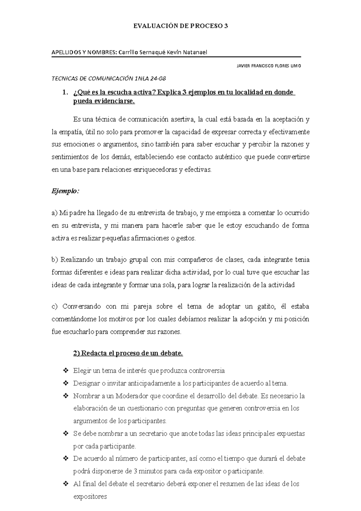 Discurso niña - adasdsad - dsadasdasd asd - EVALUACIÓN DE PROCESO 3 ...