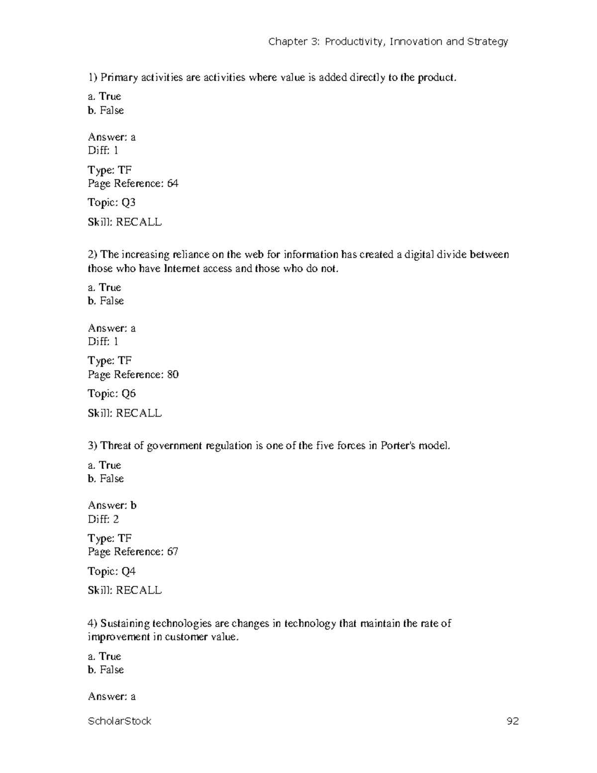 Chapter 03 V1 Practice Primary Activities Are Activities Where Value