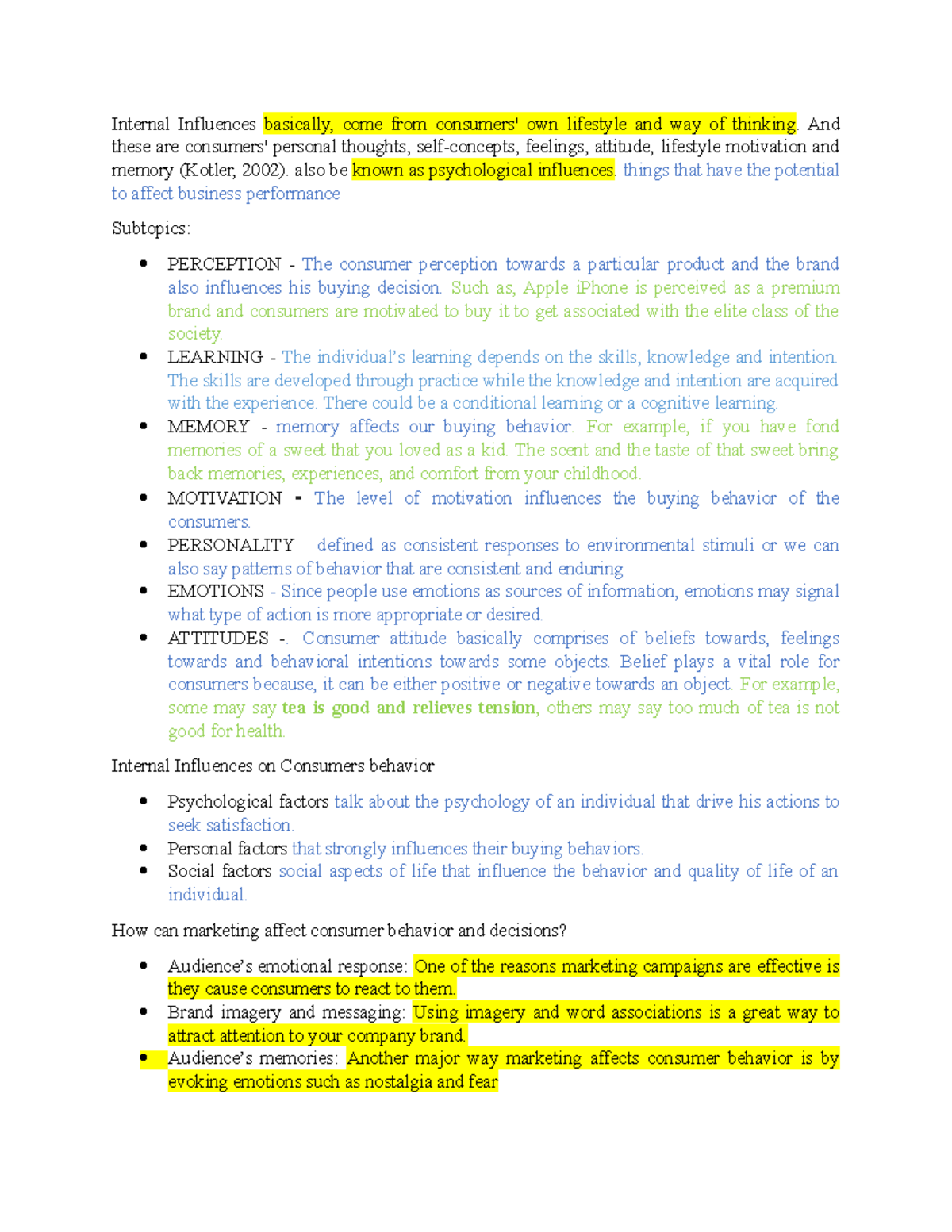 Internal Influences - SHIN - Internal Influences basically, come from ...