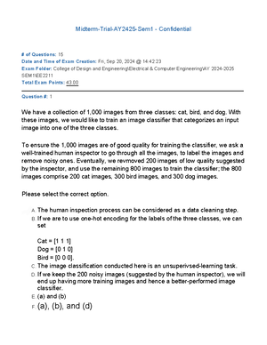 EE2211 Assignment 2 - import numpy as np from numpy import inv from ...