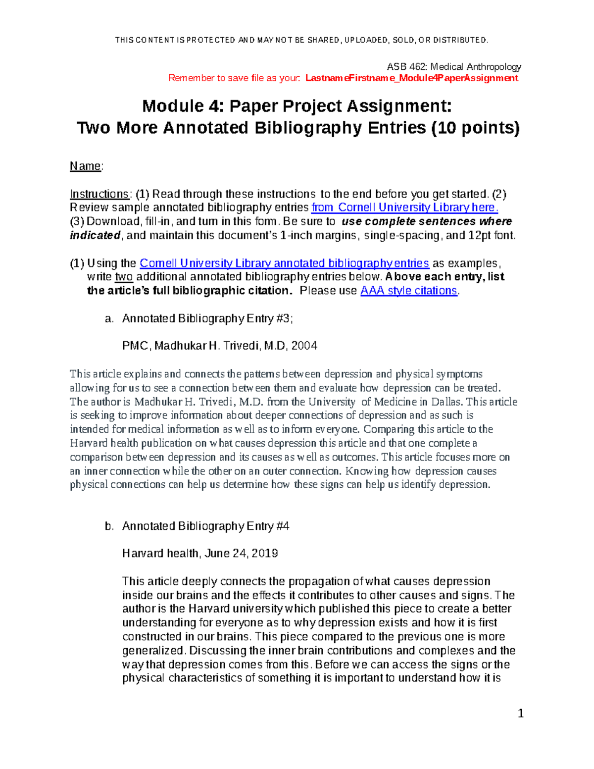 ASB462 Module 4Paper Project Assignment Answer Sheet - Google Docs ...