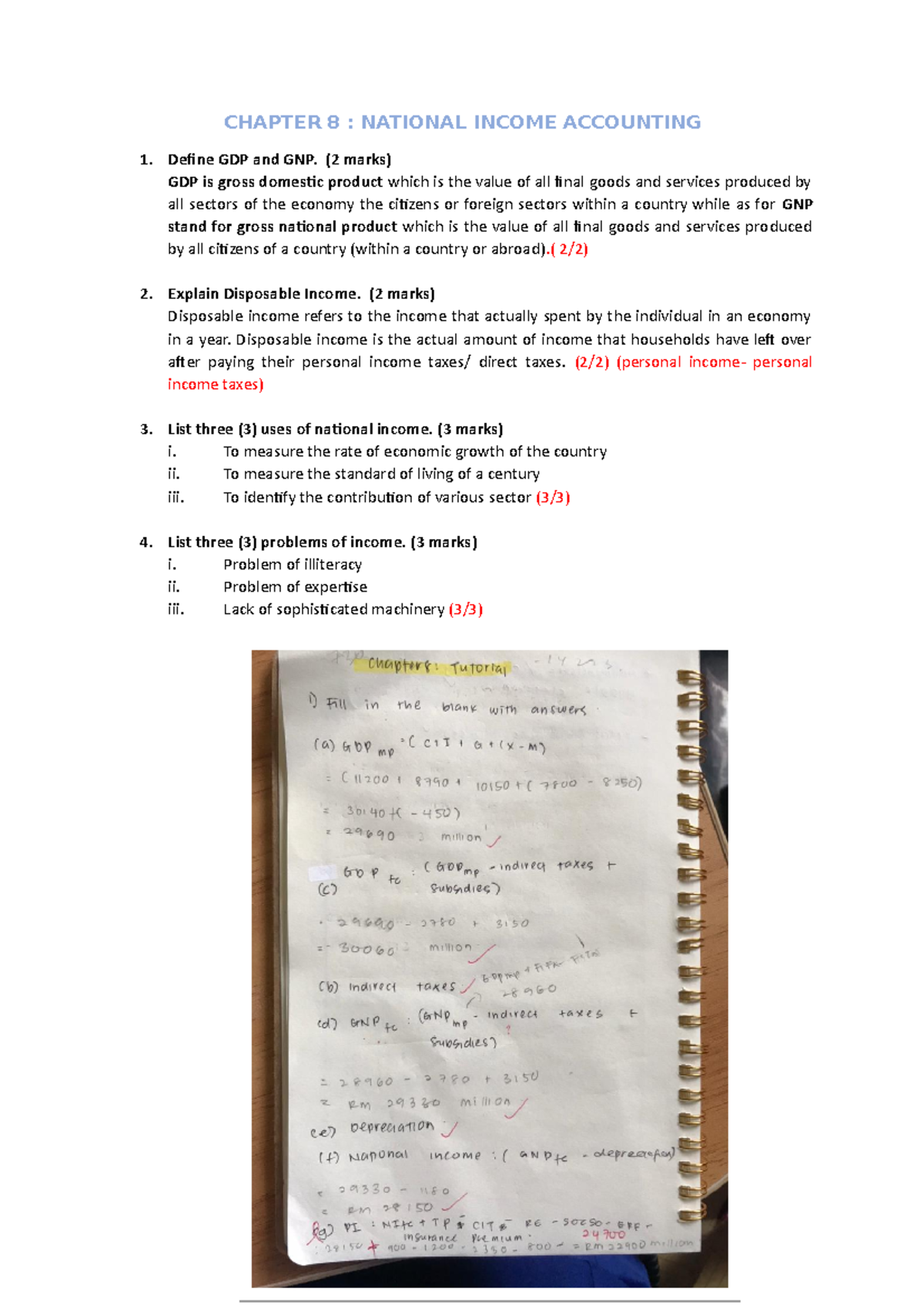 Chapter 8 Exercise ECONOMIC - Fundamentals of Economics - UiTM - Studocu