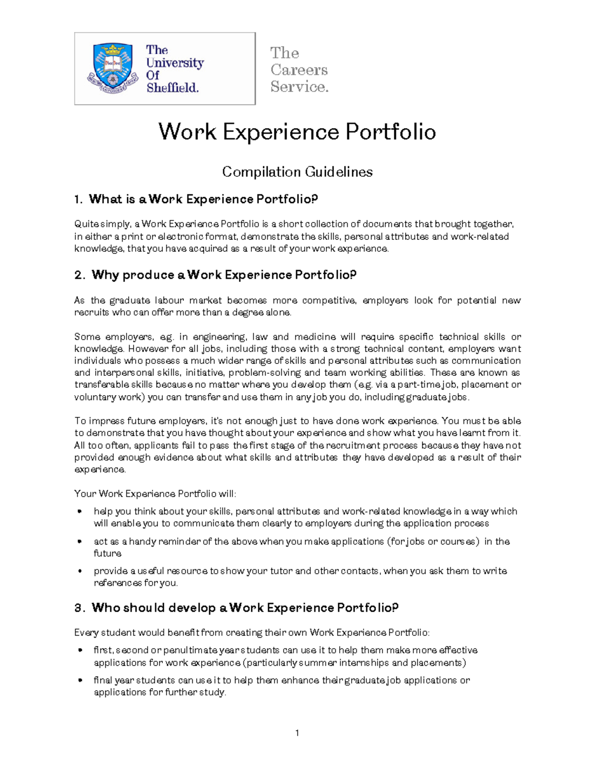 Placement portfolio example - - Studocu