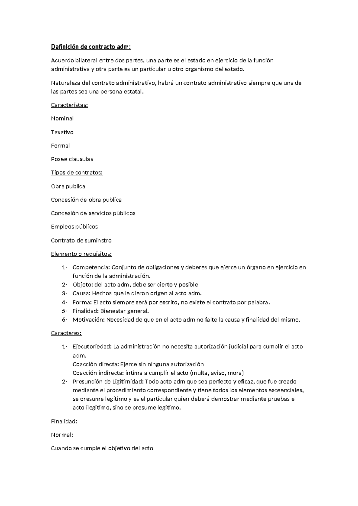 Contrato adm - Definición de contracto adm: Acuerdo bilateral entre dos ...