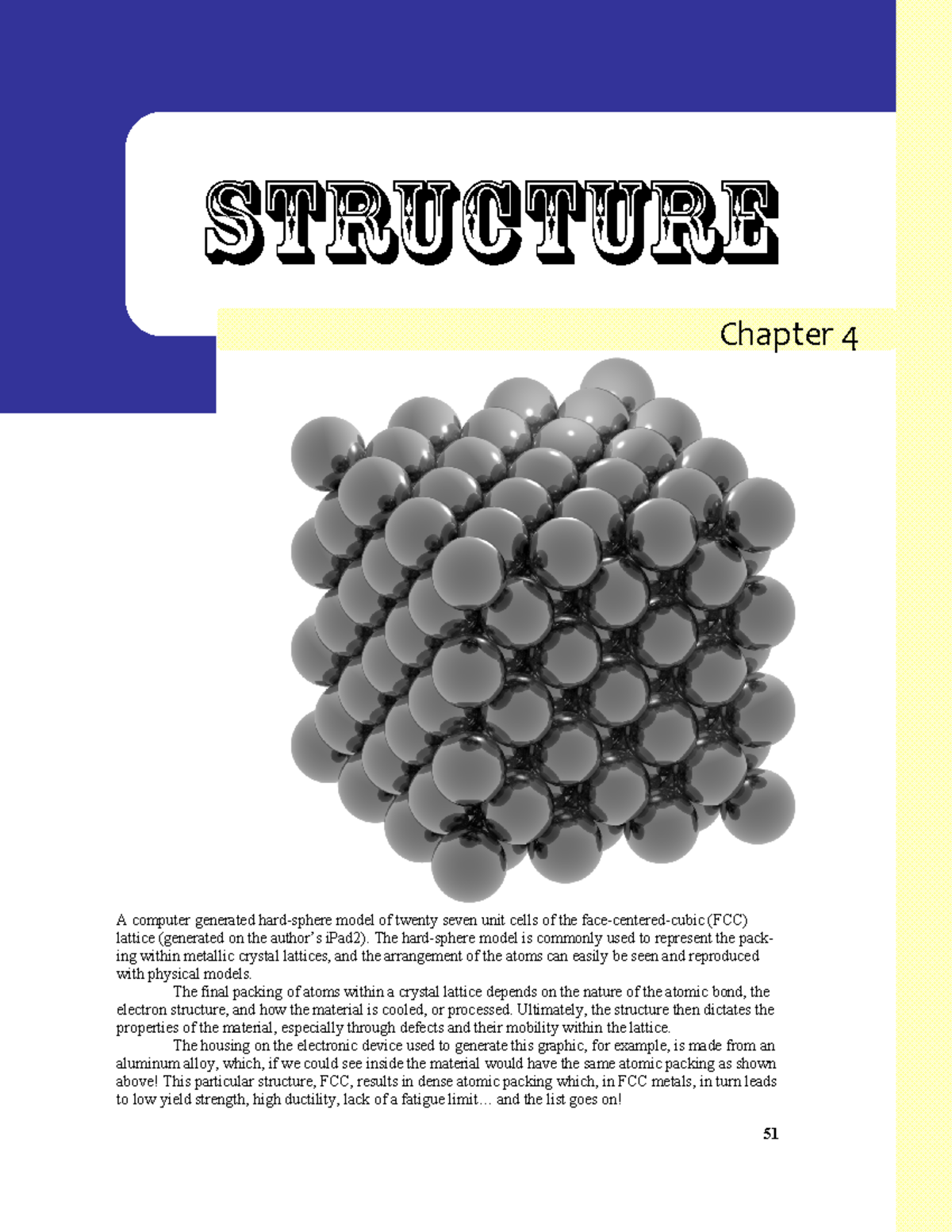 Chapter 4 Structure - apsc 278 - MATE 202: Introduction to Materials ...