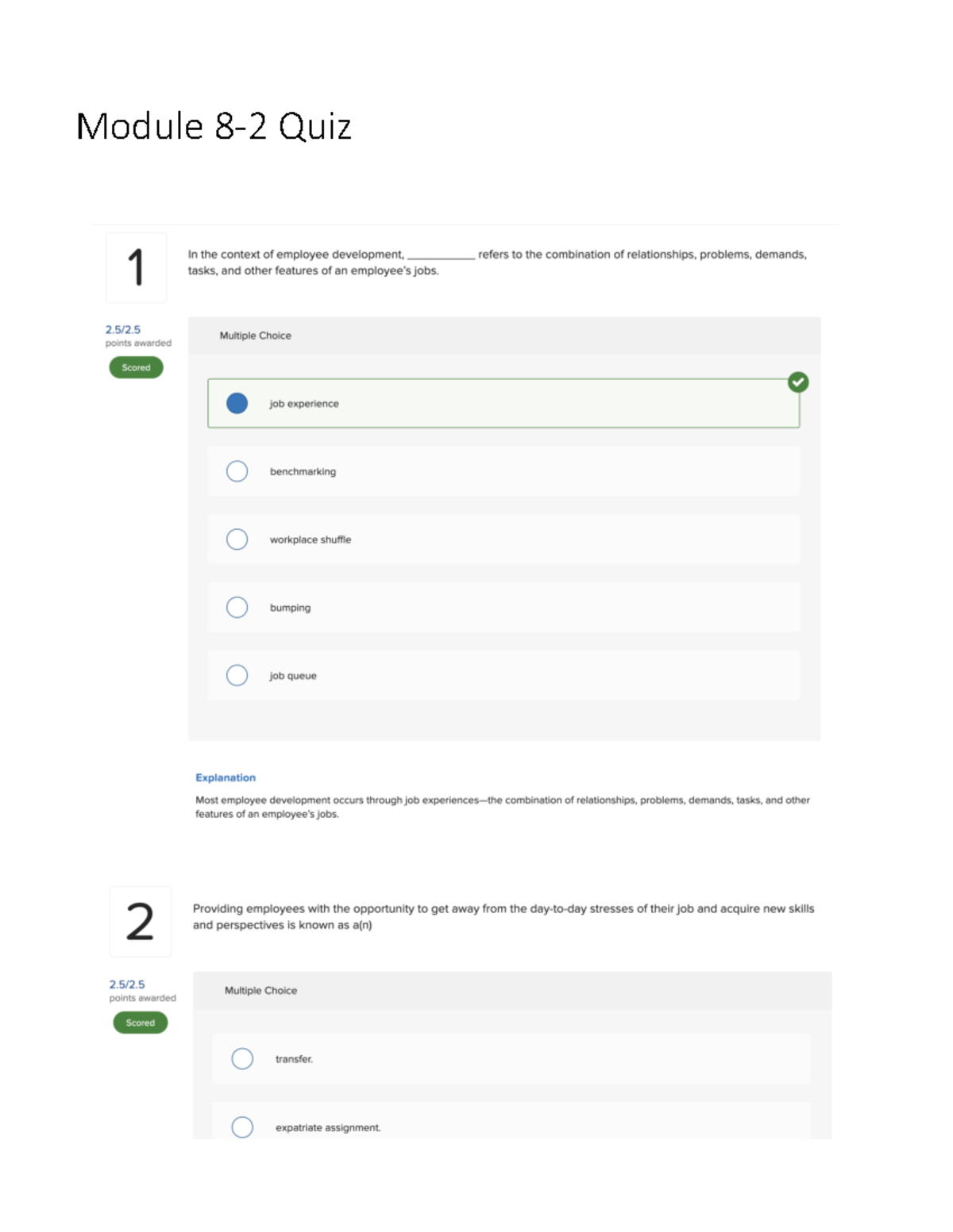 Module 8-2 Quiz - HRM 225 - Studocu