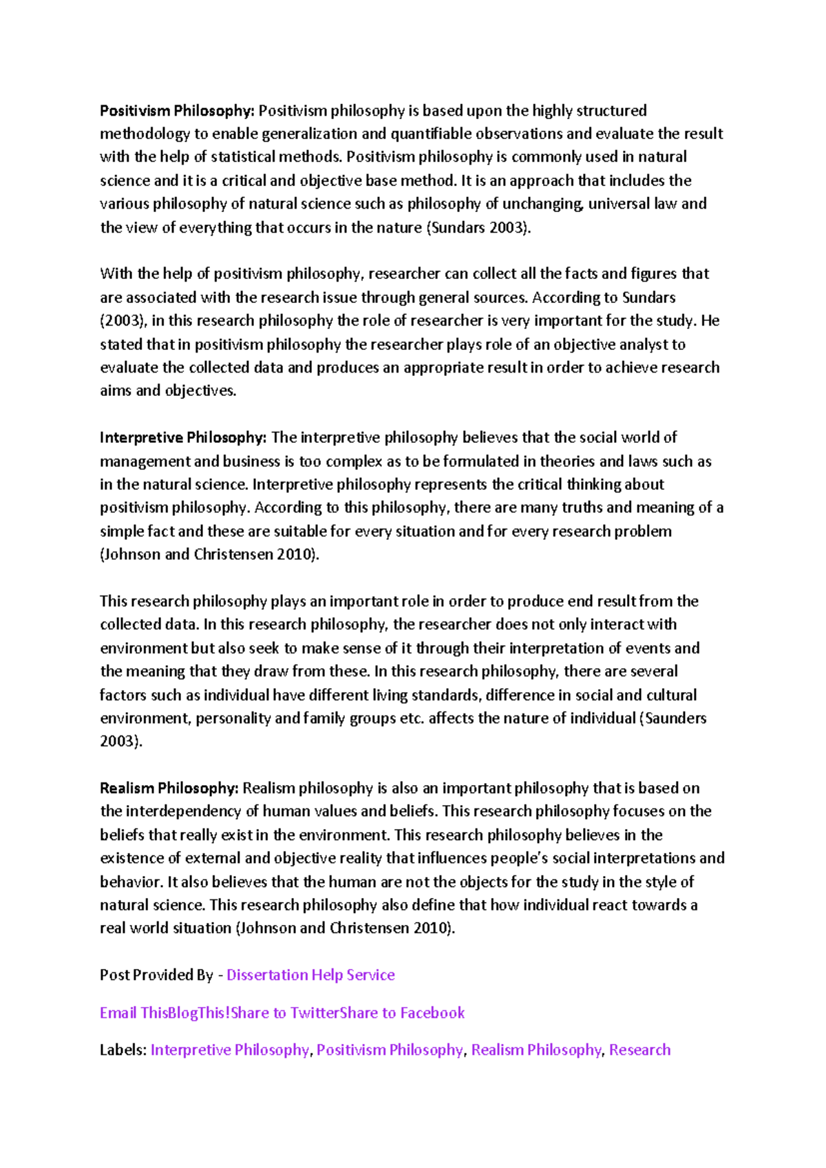 2.1 BBA413 (Philosophies) - Positivism Philosophy: Positivism ...