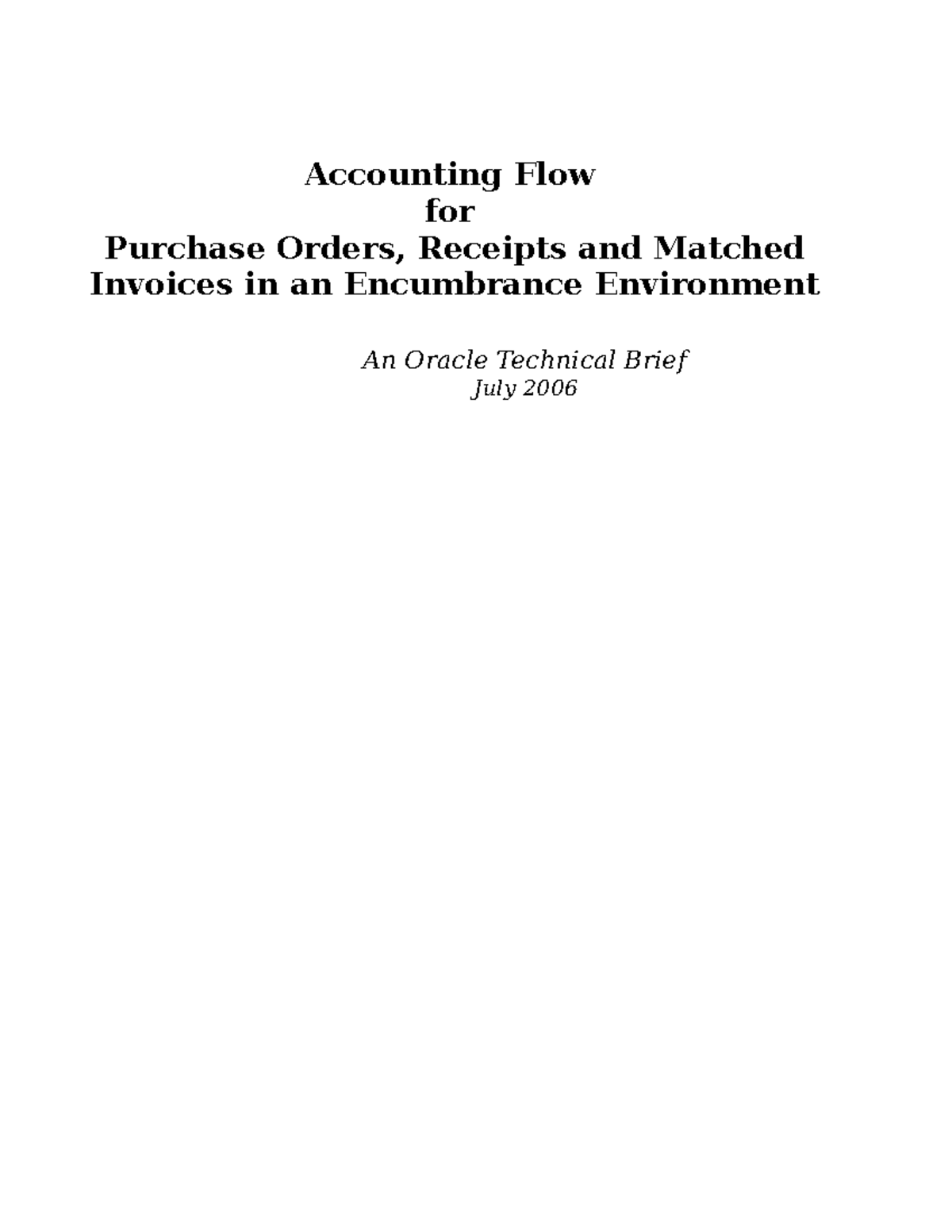 PO Accounting Flow - Accounting Flow for Purchase Orders, Receipts and ...