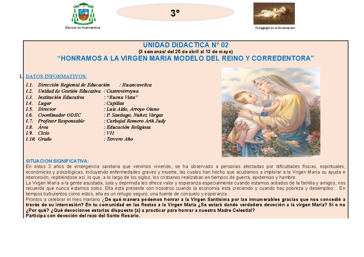 3ª Segunda Unidad 2022 - jhpouhpuohí - UNIDAD DIDACTICA N° 02 (3 ...