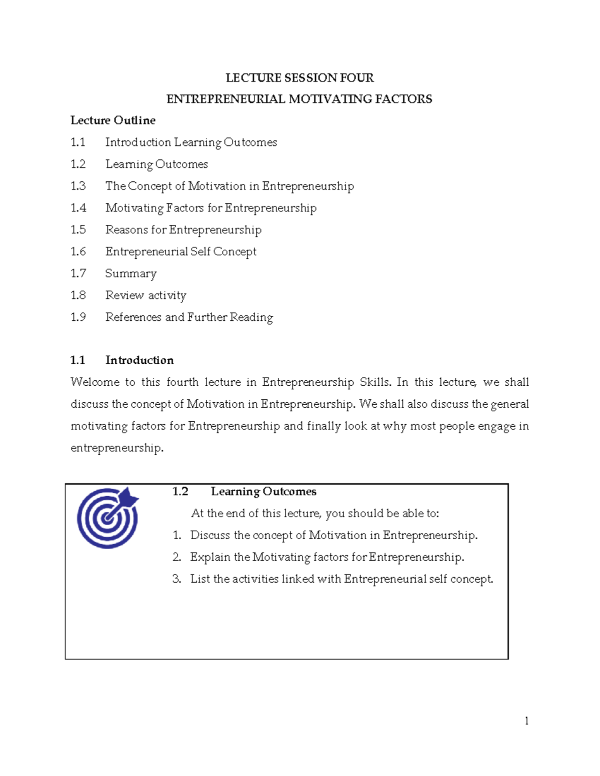 Lecture Session FOUR - excellent study material - LECTURE SESSION FOUR ...