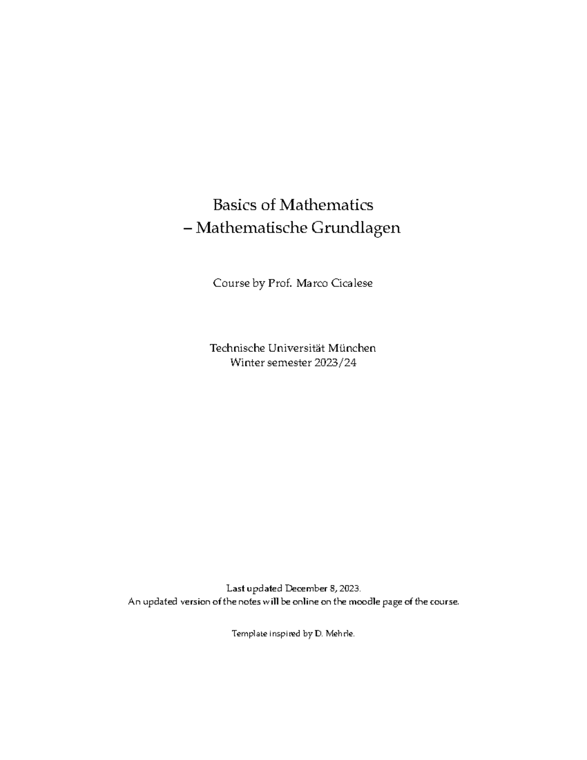 Notes - WS23/24 - Basics of Mathematics – Mathematische Grundlagen ...