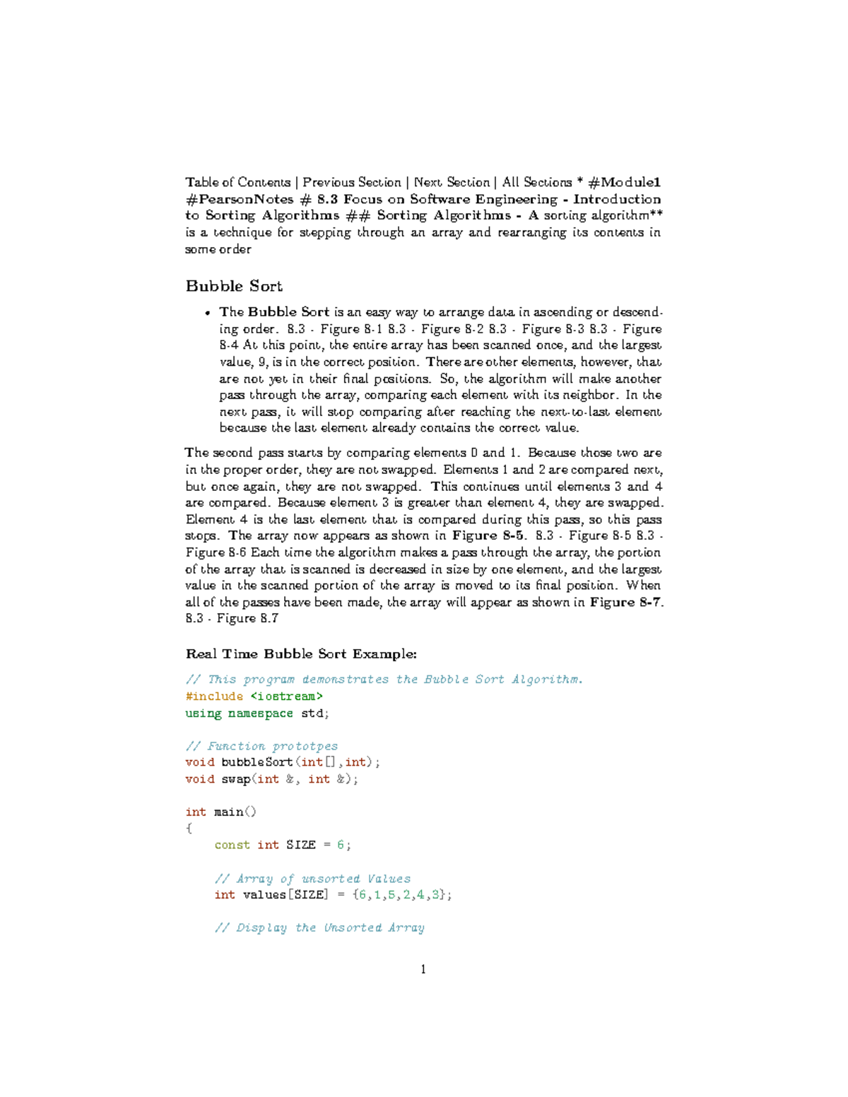 Chapter 8 (Module 1) - Pearson Revel - Table of Contents | Previous Section | Next Section | All ...