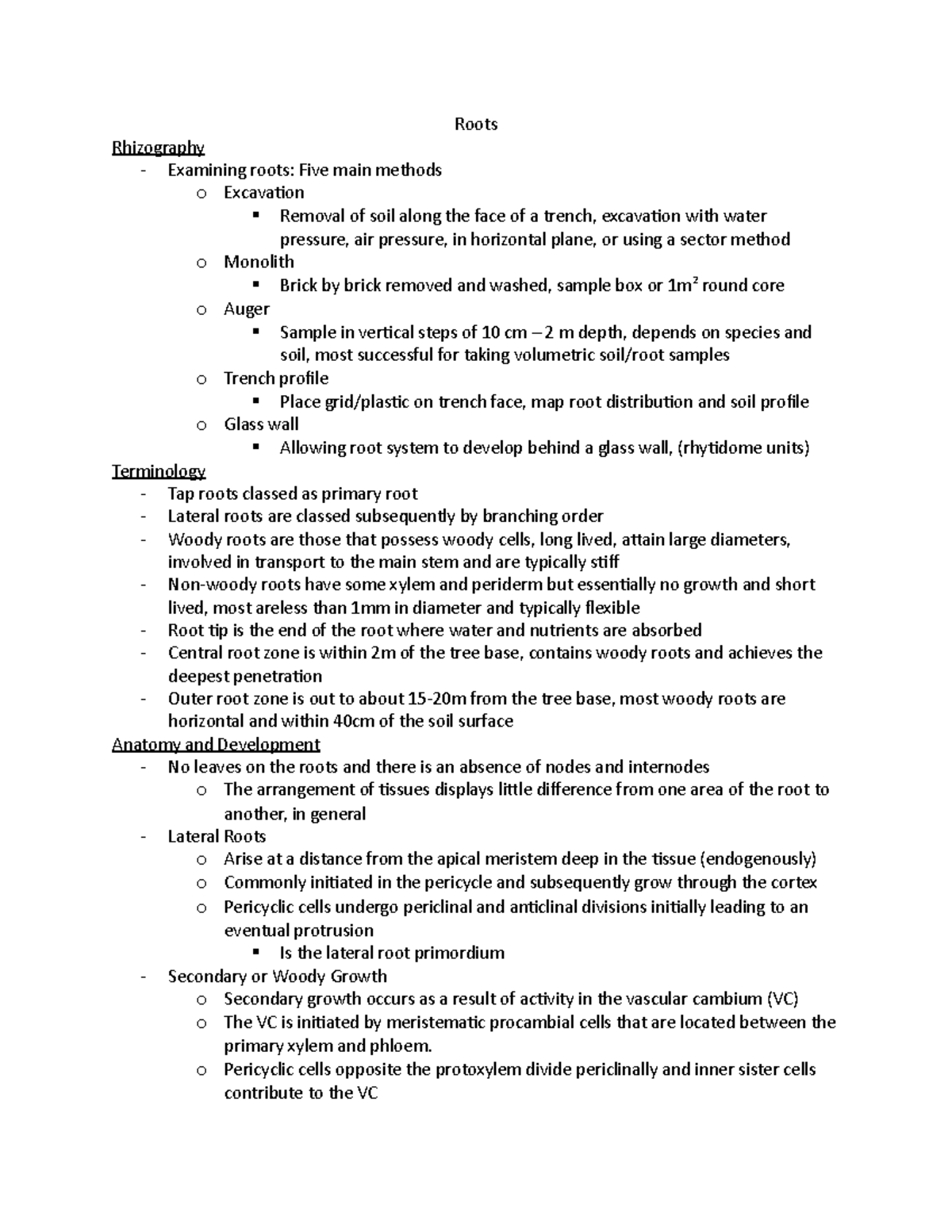 Roots - Roots Rhizography Examining roots: Five main methods o ...