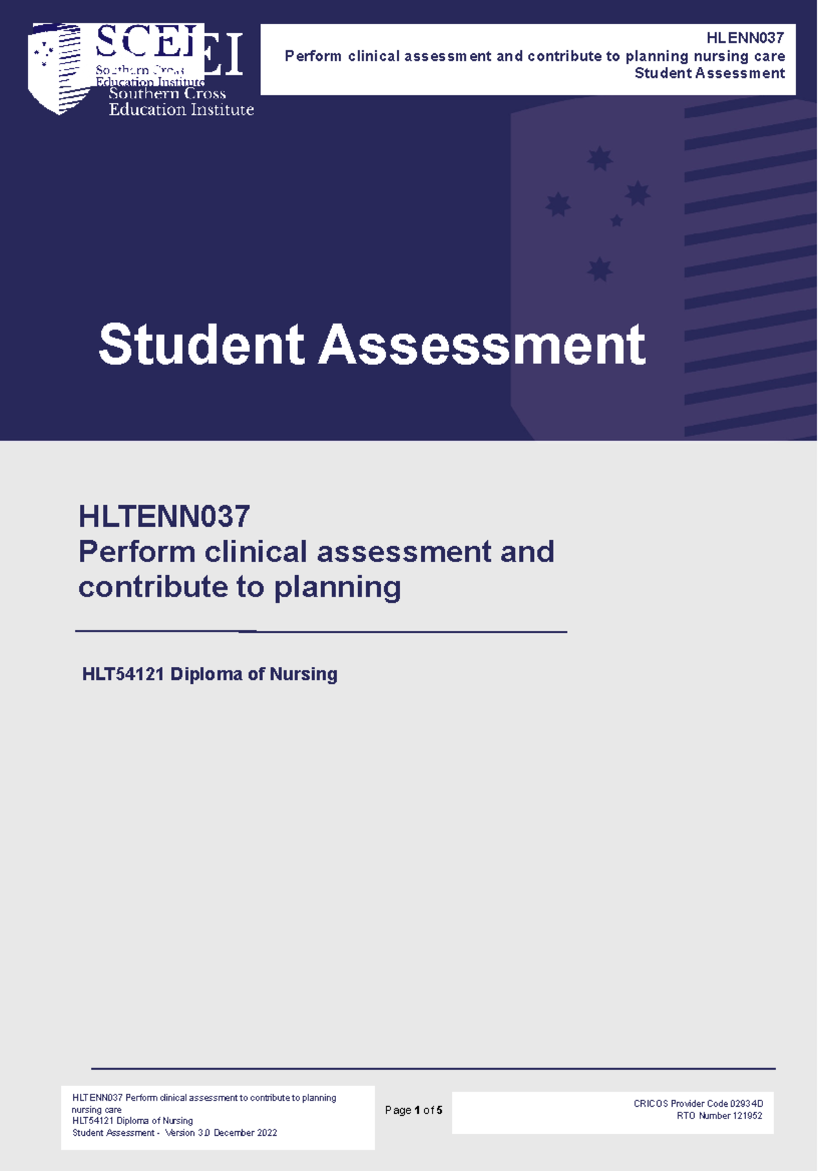 Hltenn 037 Student Assessment Task 2 Case Study - Page 1 of 5 HLTENN ...