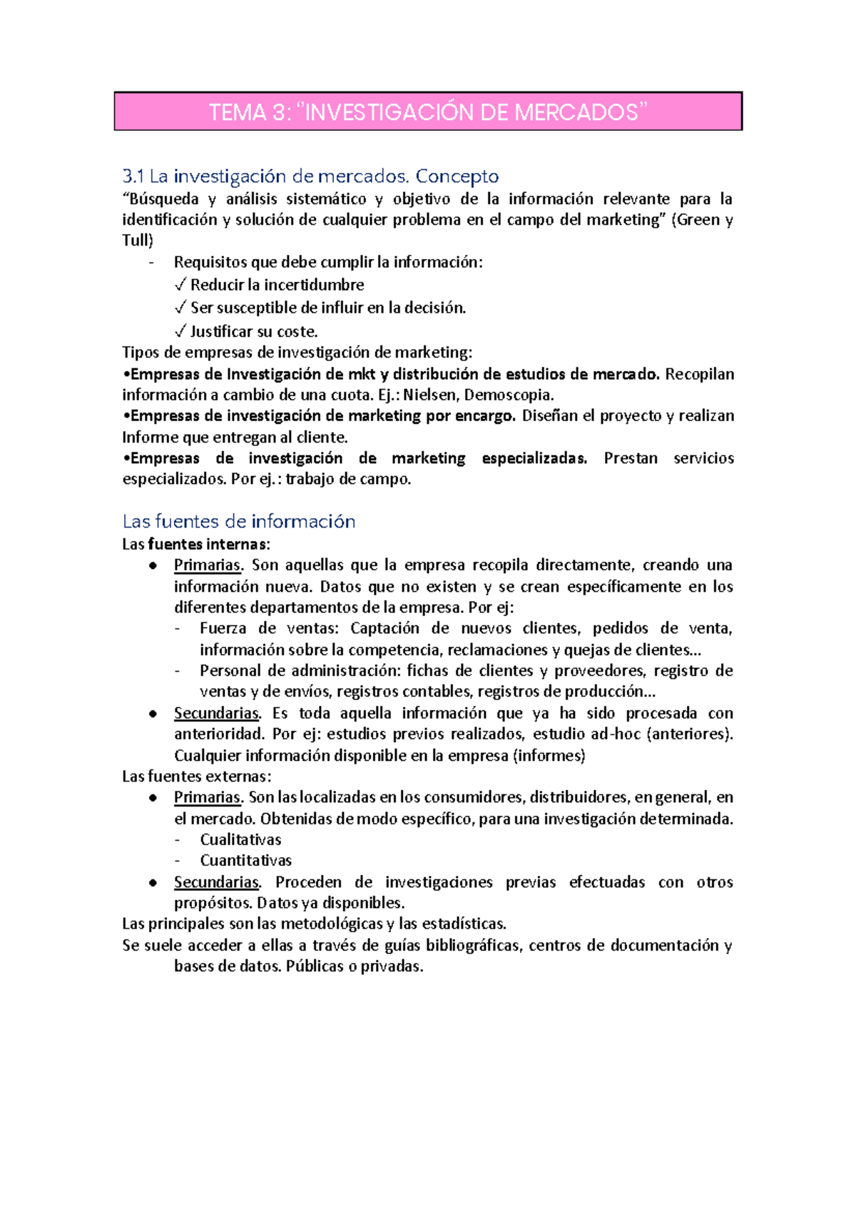 TEMA 3.- Investigación de mercados - Warning: TT: undefined function: 32 Warning: TT: undefined ...