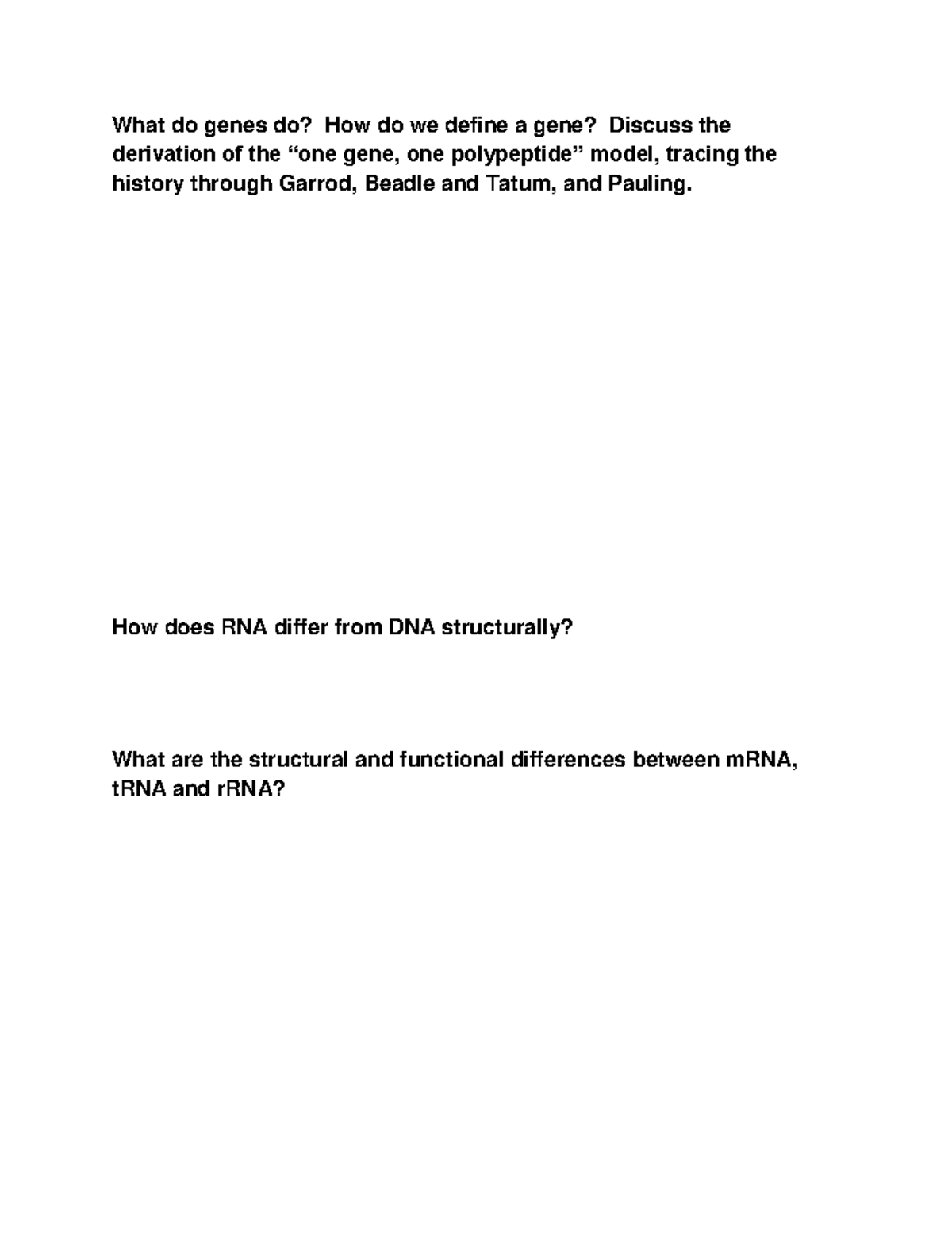 Ch17extensions - exercise 17 - What do genes do? How do we define a ...