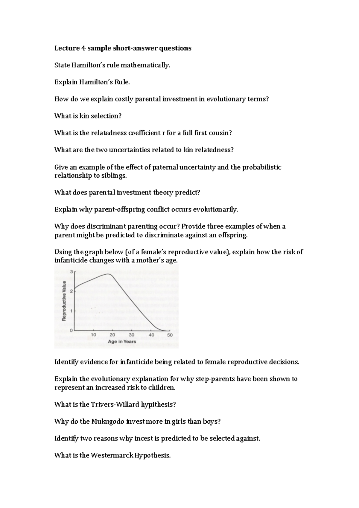 Lecture 4 sample short-answer qs 2015 - Lecture 4 sample short-­‐answer ...