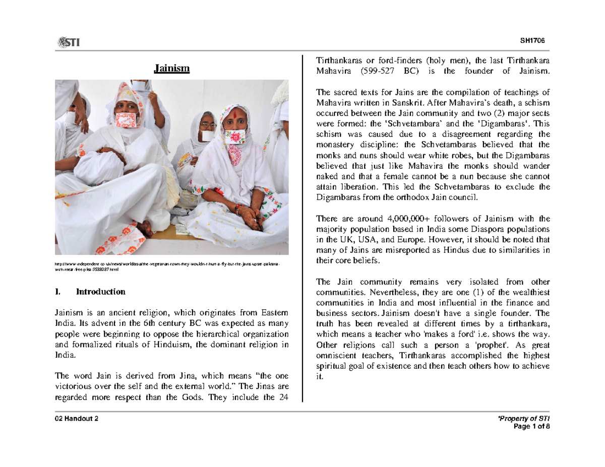 Jainism and Sikhism - Introduction to World Religions and Belief ...