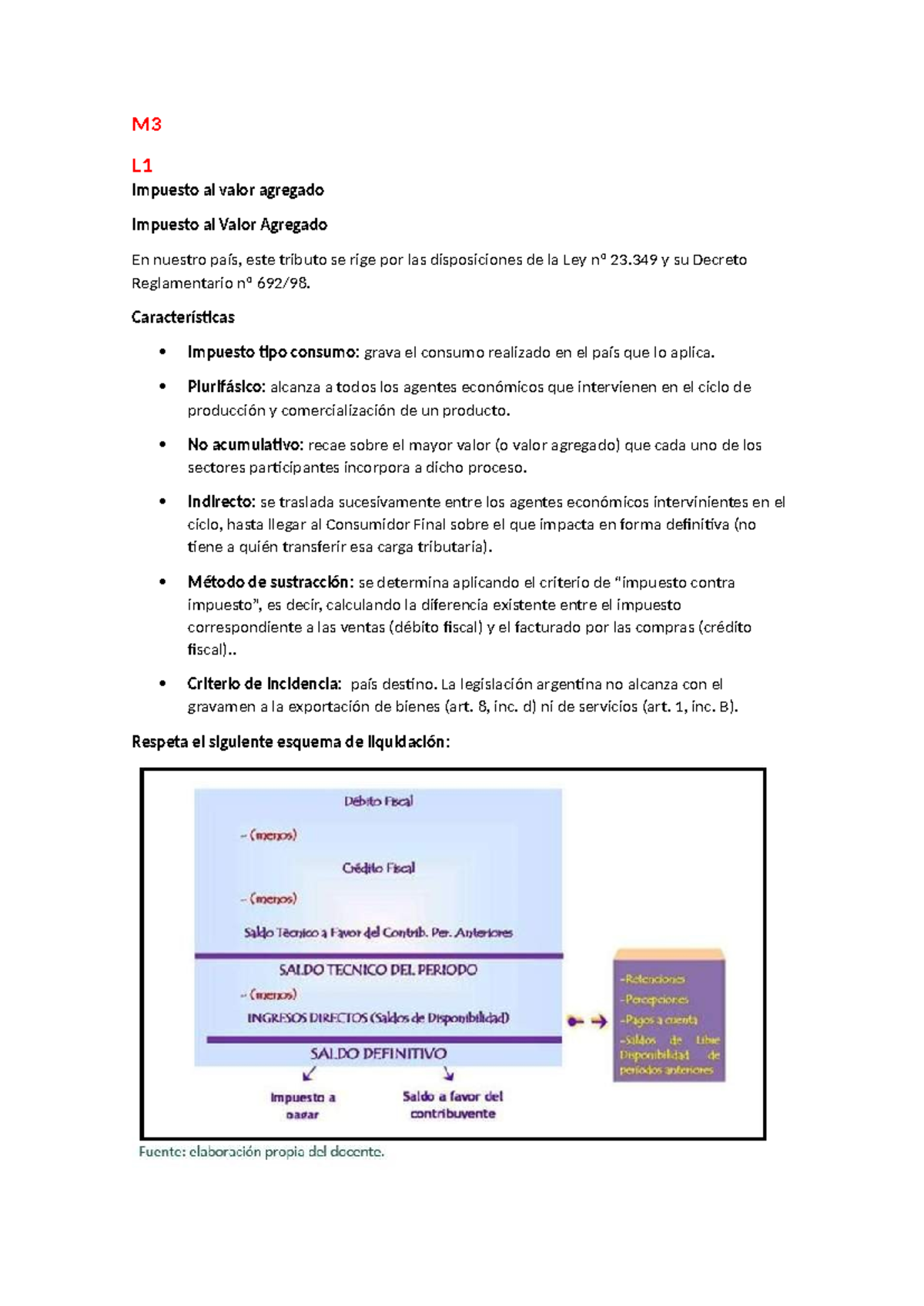 Resumen 2 Parcial - Régimen Tributario - M L Impuesto al valor agregado Impuesto al Valor ...
