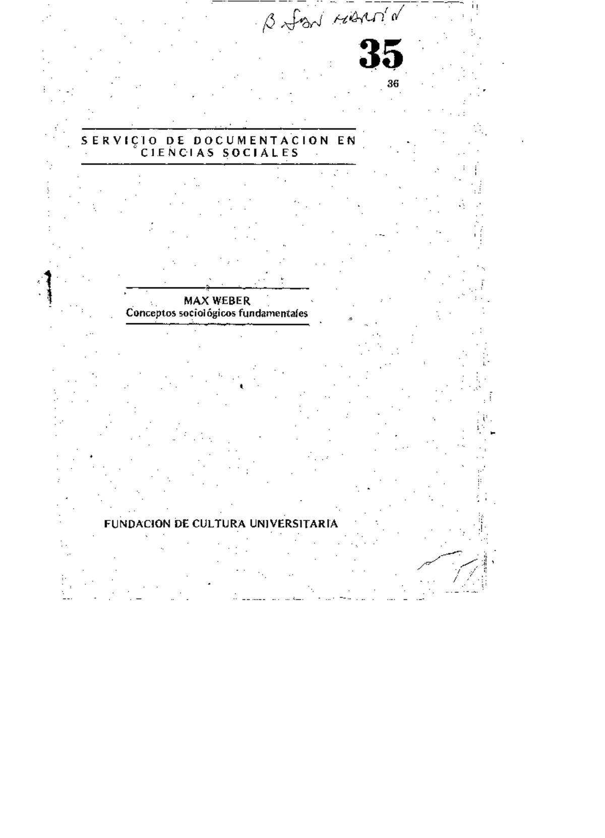 Weber Conceptos socs. fundamentales FCU 35 - Sociedad y Derecho - Studocu