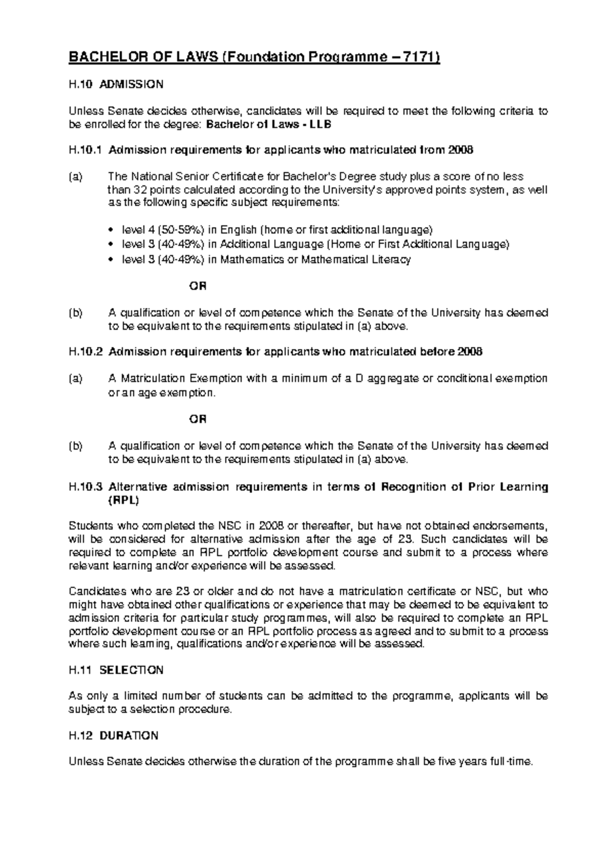 Download 2 - From the third year of LLB studies, the department will ...