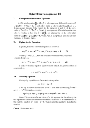 Machine Element - Differential Equations - Studocu
