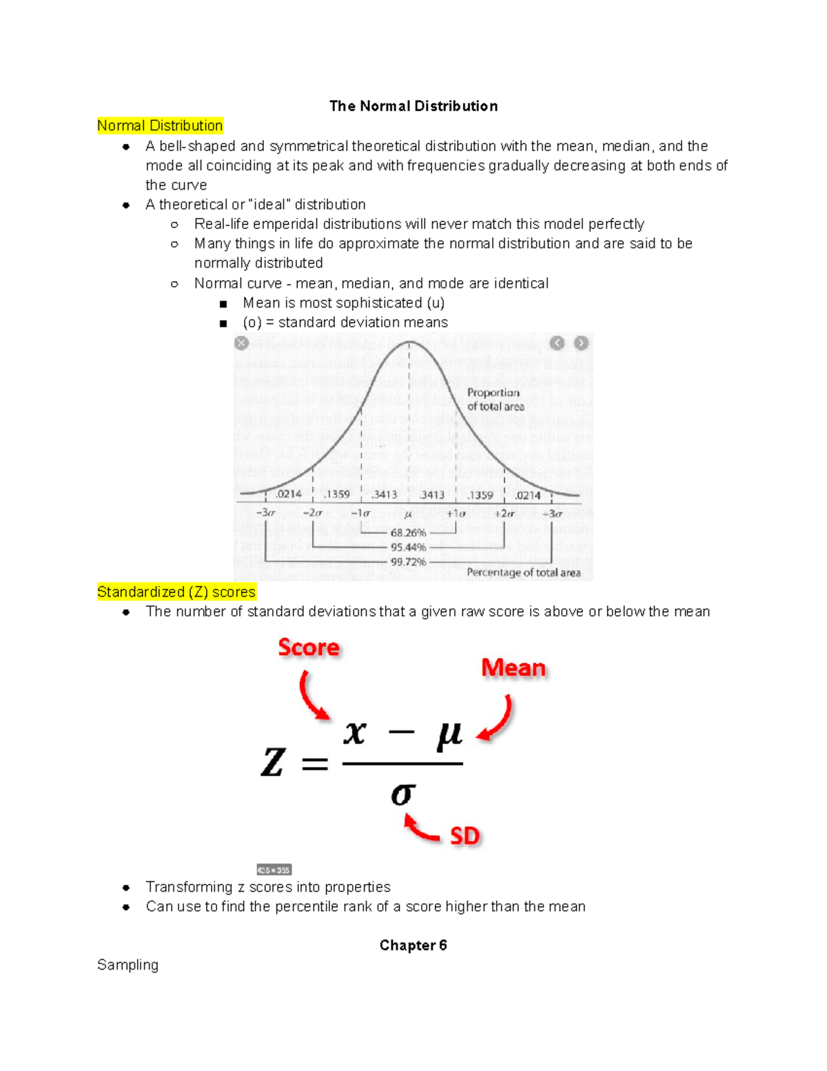 Soci 120 Chapter 5 and 6 - Great notes that helped me get great grades ...