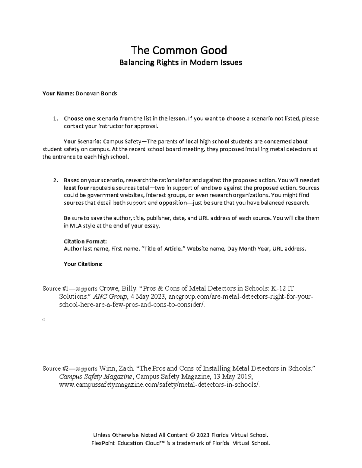 The common good template - Unless Otherwise Noted All Content © 2023 ...