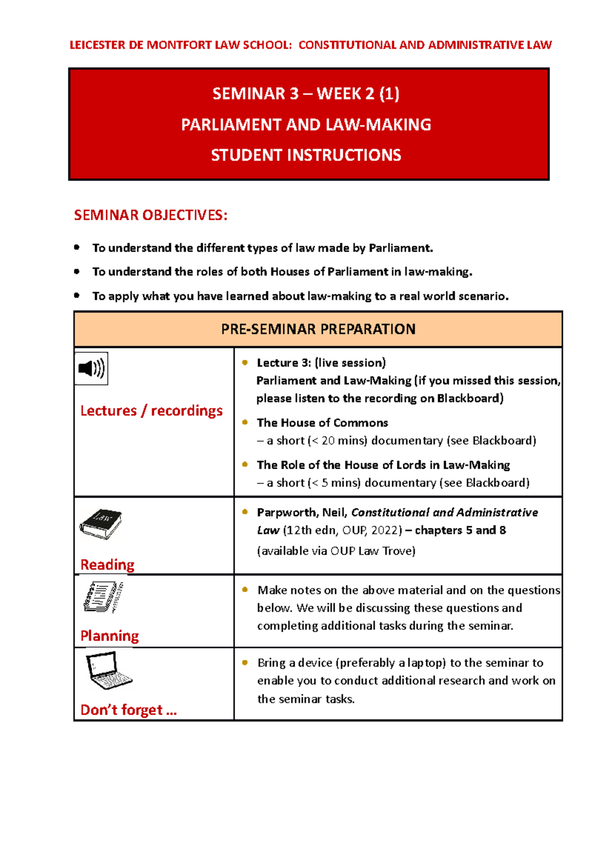 Seminar 3 - Wk 2(1) - Student Instructions - SEMINAR 3 – WEEK 2 (1 ...