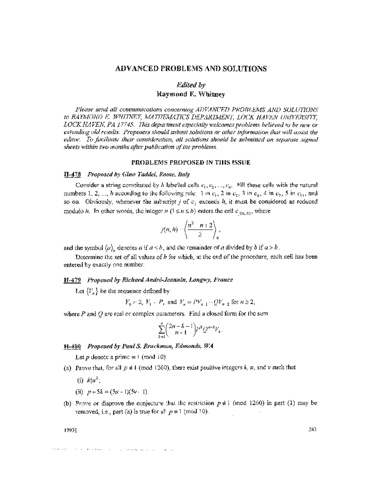 Advanced 31-3 - Math practice materials - Edited by Raymond E. Whitney ...
