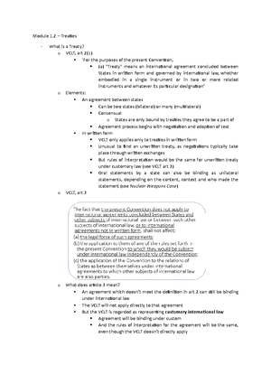 Workshops - Workshop notes - PUBLIC INTERNATIONAL LAW WORKSHOP NOTES ...