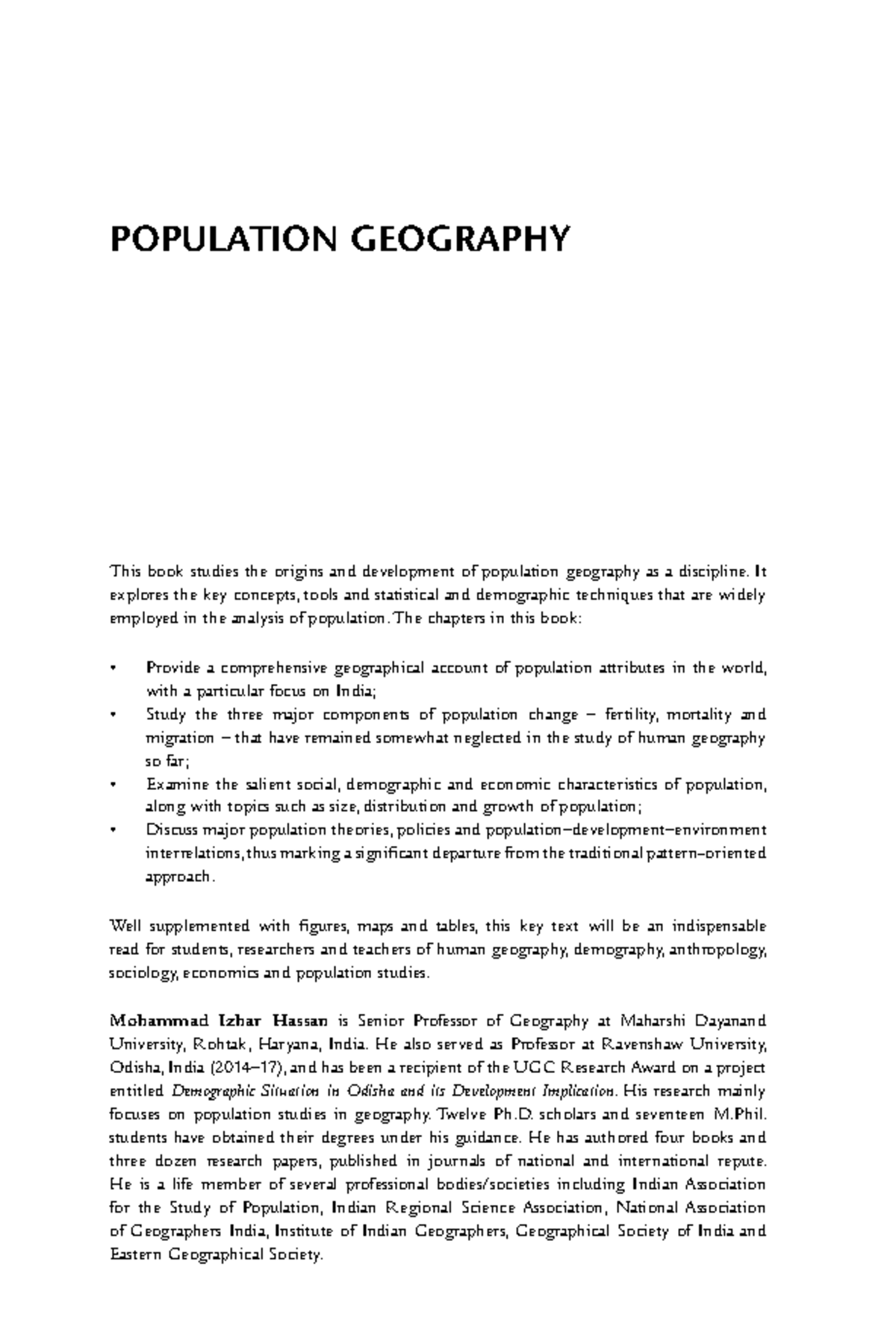 9781003007982 previewpdf - POPULATION GEOGRAPHY This book studies the ...