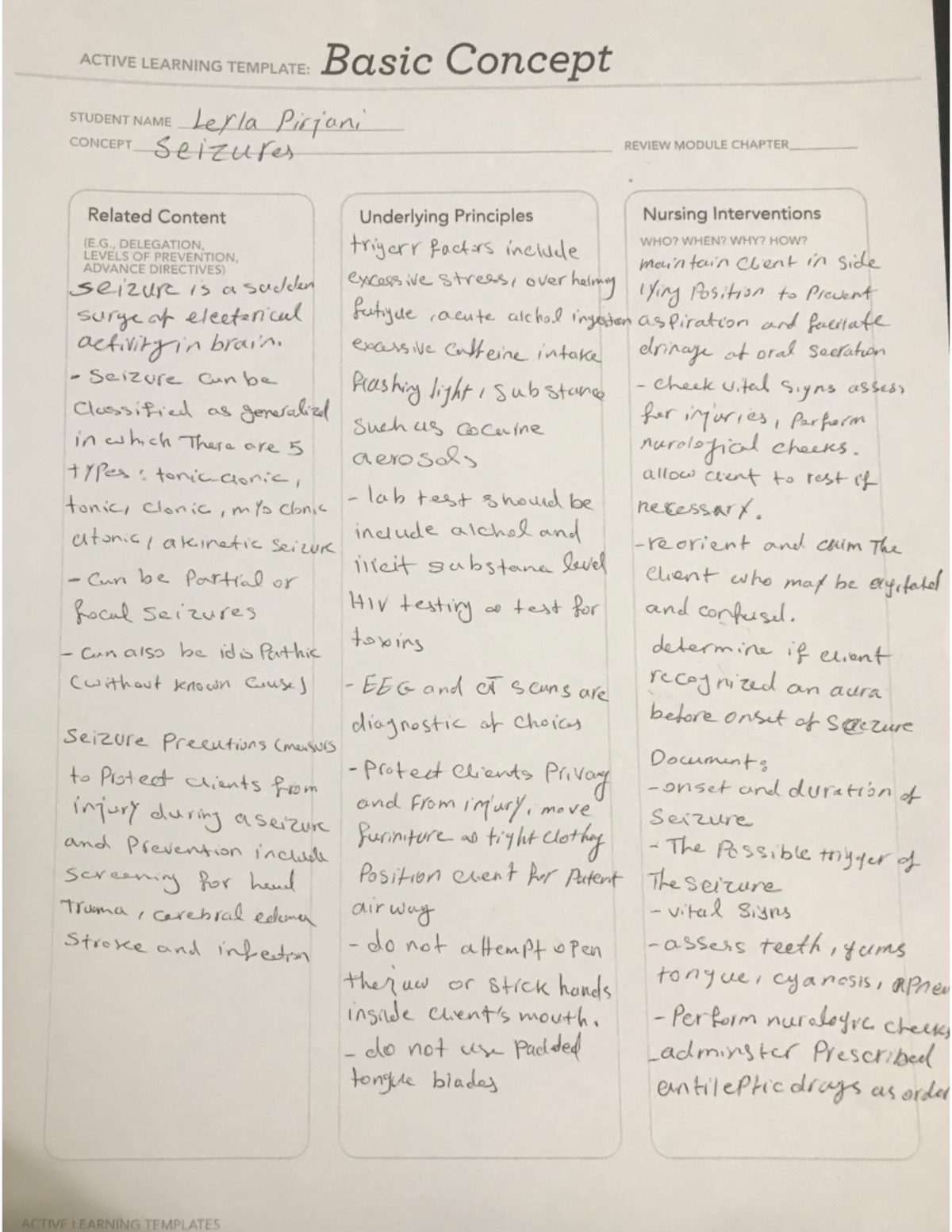 ALT Basic concept Seizures - NS-221 - StuDocu
