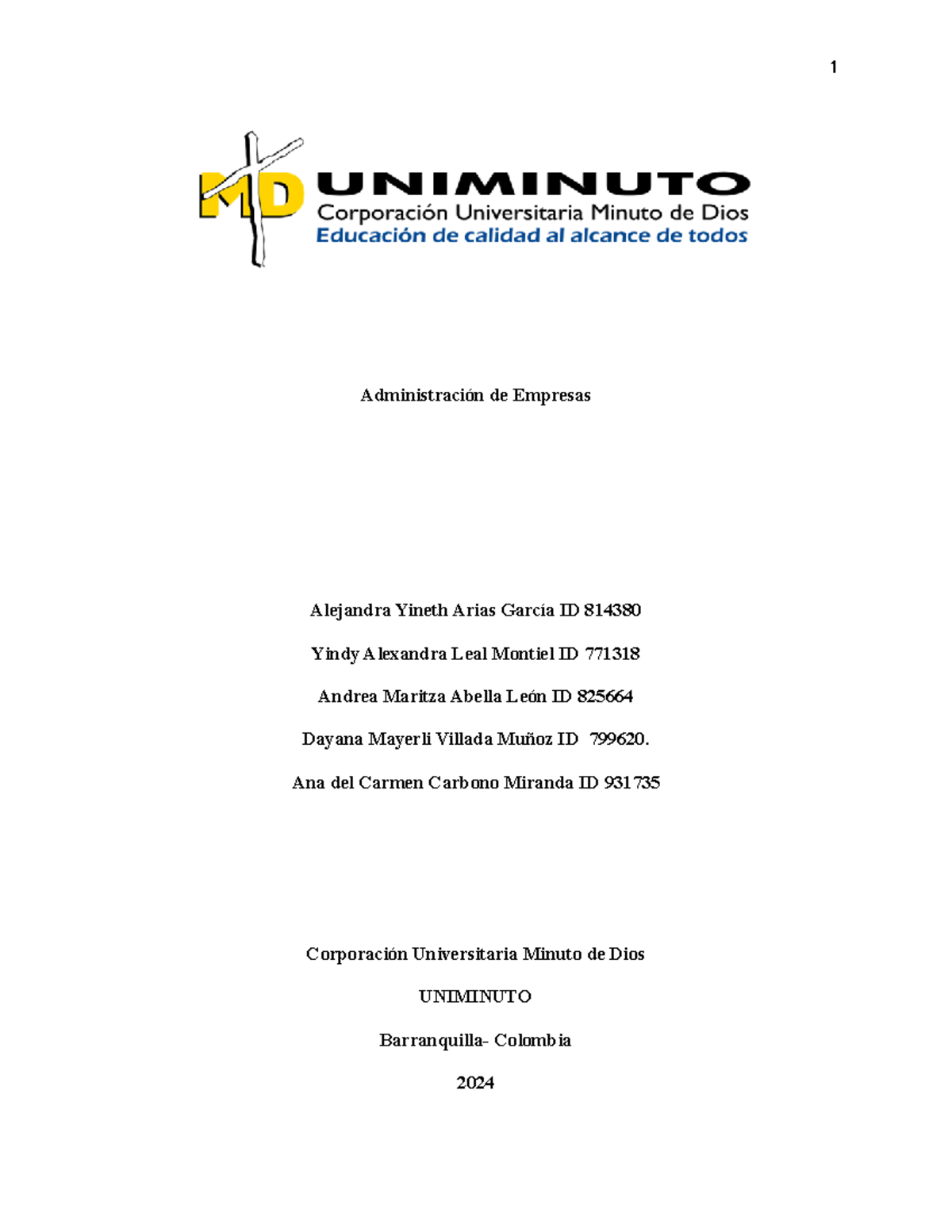 Plan de accion - Administración de Empresas Alejandra Yineth Arias ...