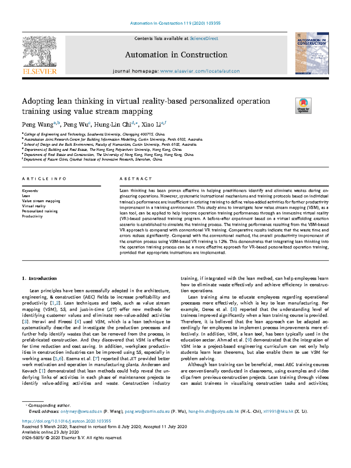 1-s2 - ssss - Contents lists available at ScienceDirect Automation in ...