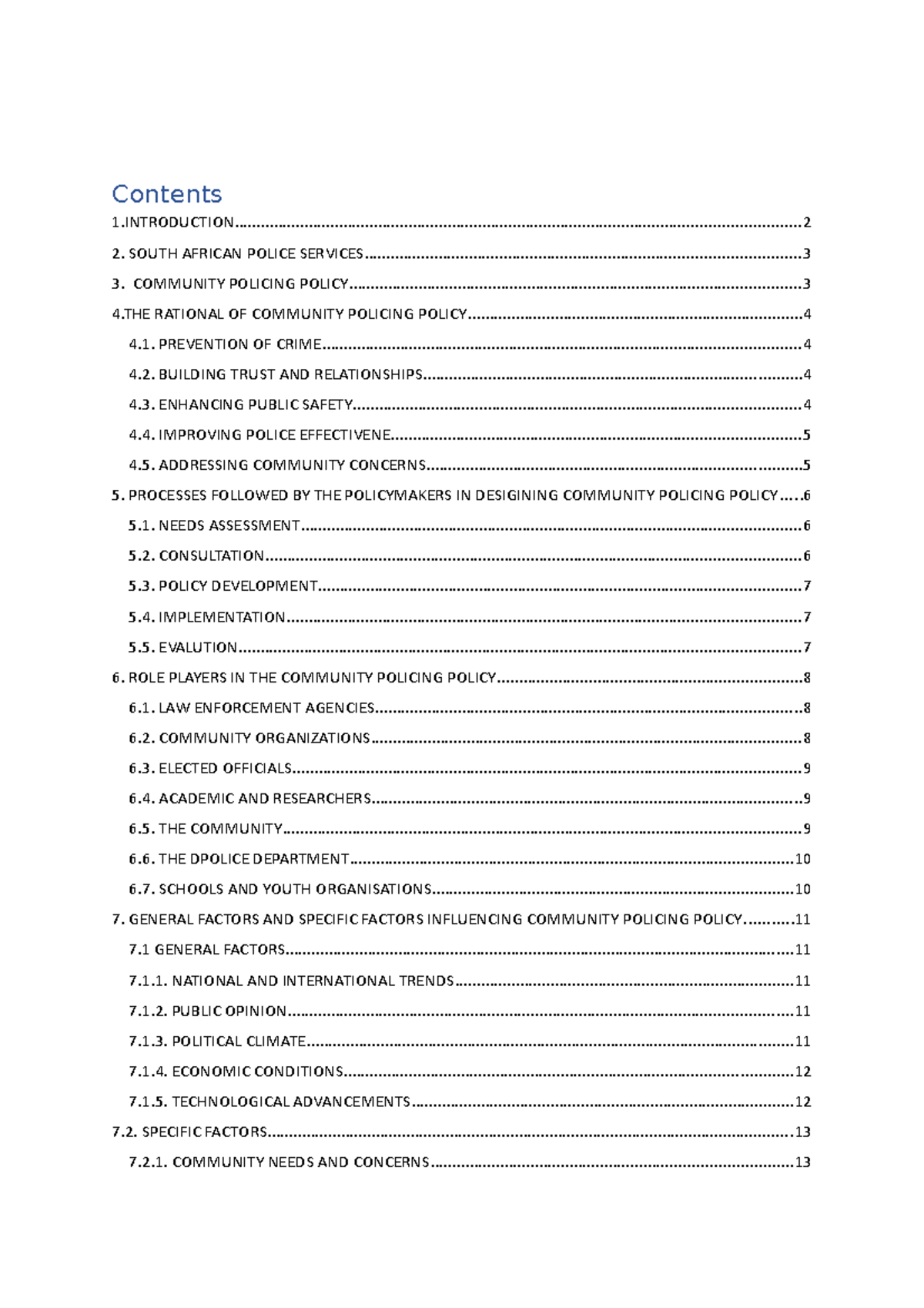 PUMA Assignment - Contents - Studocu