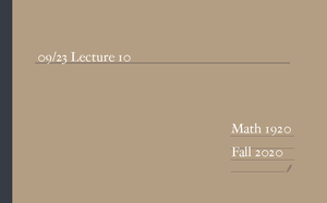 Math1920 sp21 p1 - practice exam - Math 1920 Prelim #1 SP You may refer ...