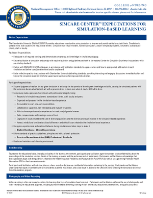 Example of Student Clinical Day - 12-190317 ©2019 Chamberlain ...